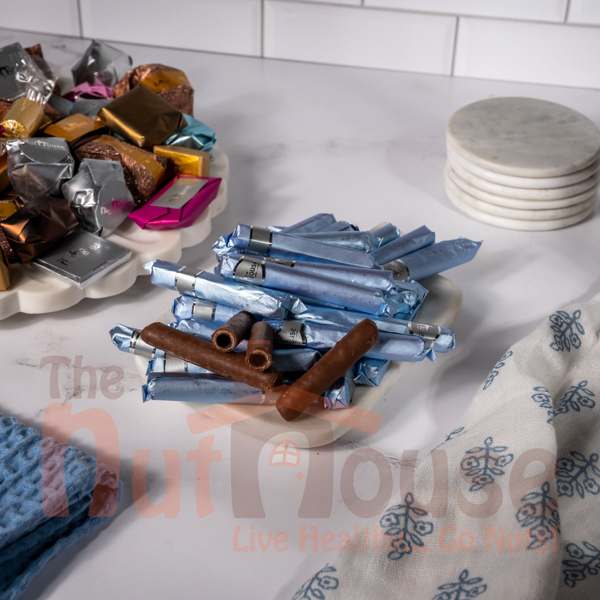 baby boy cigar wafer with hazelnut cream - The Nut House