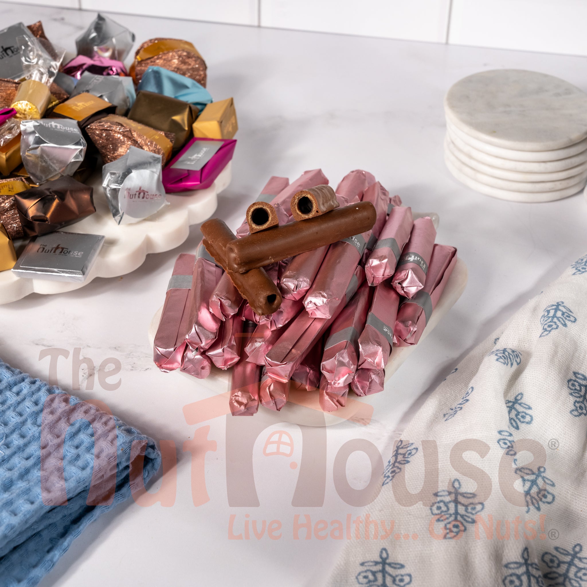 baby girl cigar wafer with hazelnut cream - The Nut House
