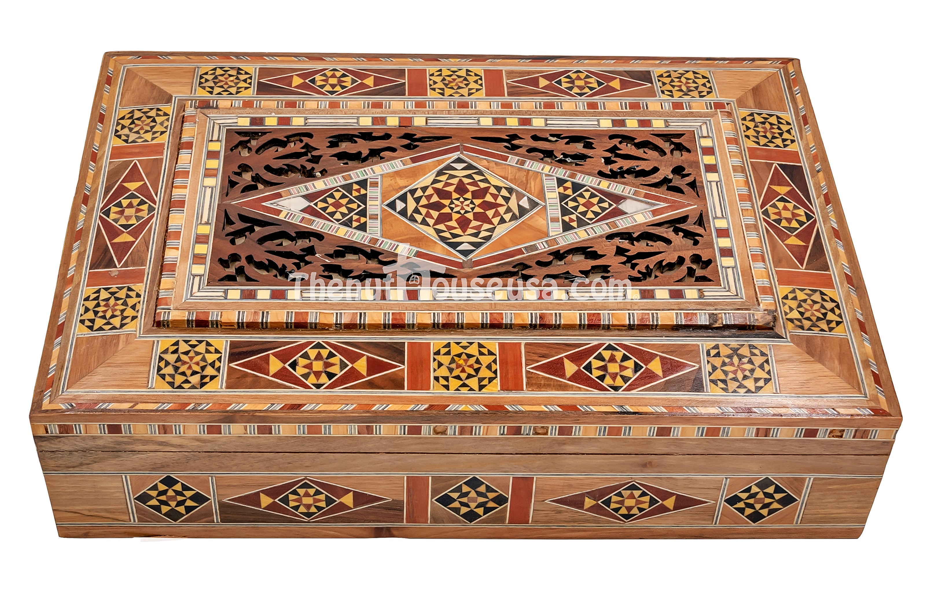 Syrian handmade wooden jewelry box 70015 - The Nut House