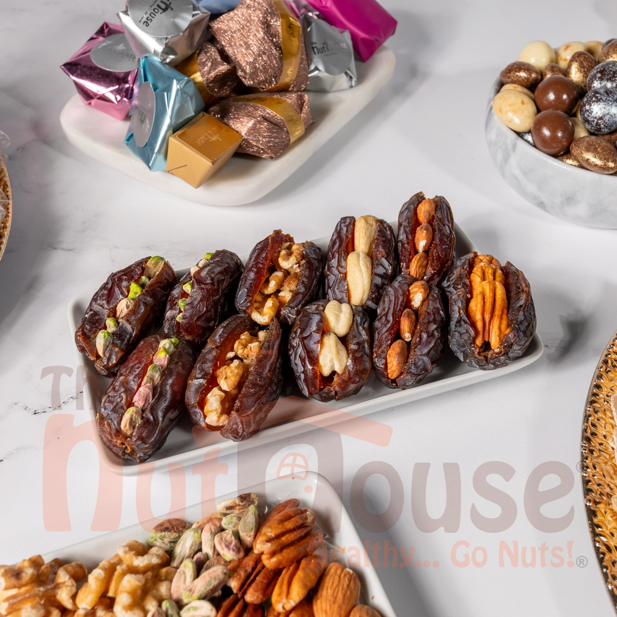 Nuts Stuffed Dates (PISTACHIO, WALNUT, CASHEW, Pecan, ALMONDS) - The ...