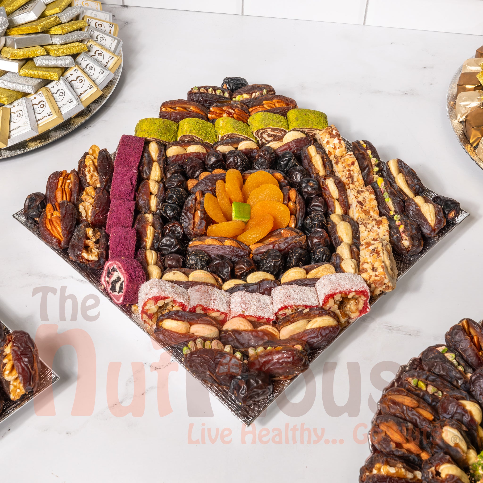 Stuffed Dates With Turkish Delights Gift Platter - The Nut House