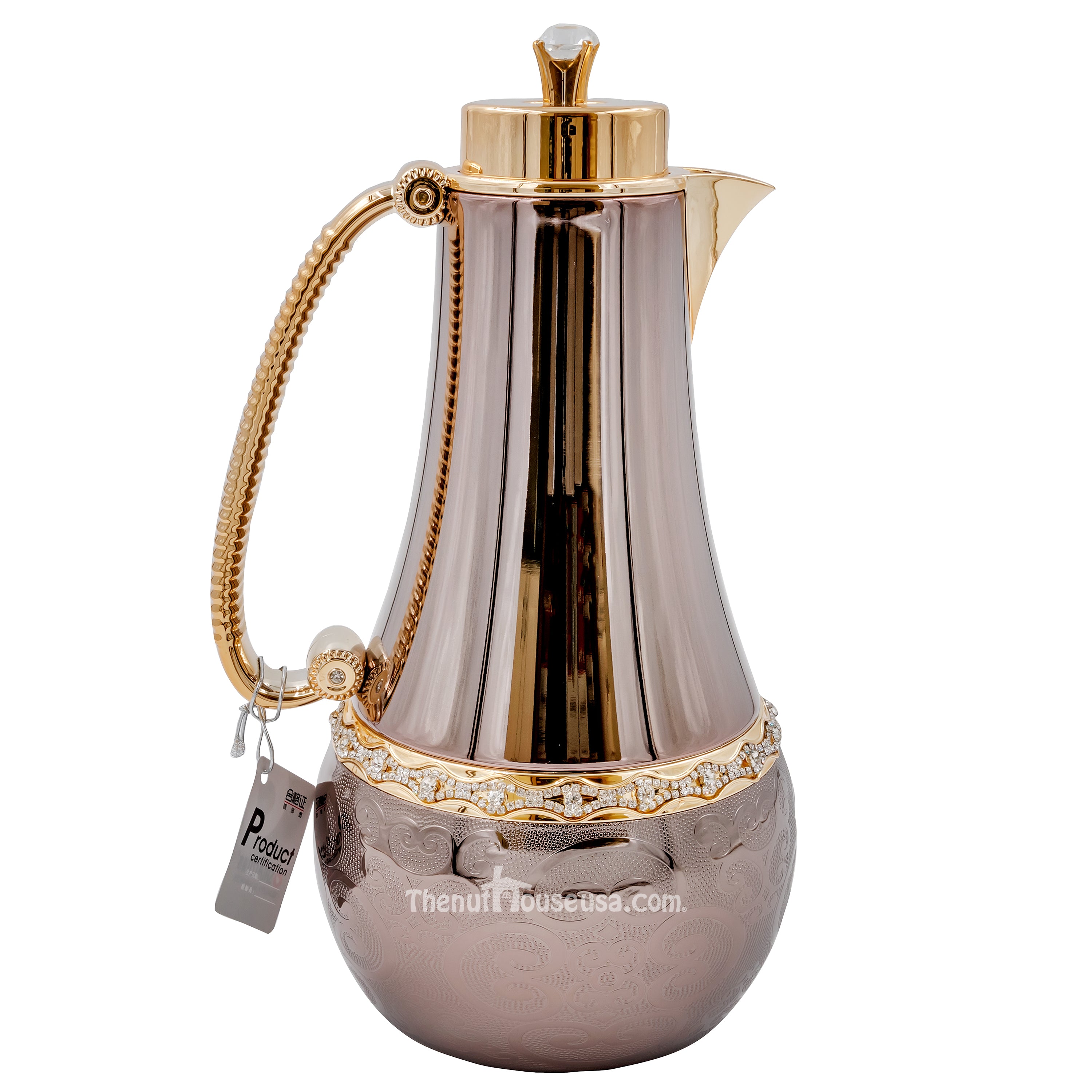 Bronze & Gold Coffee Thermos (2975) - The Nut House