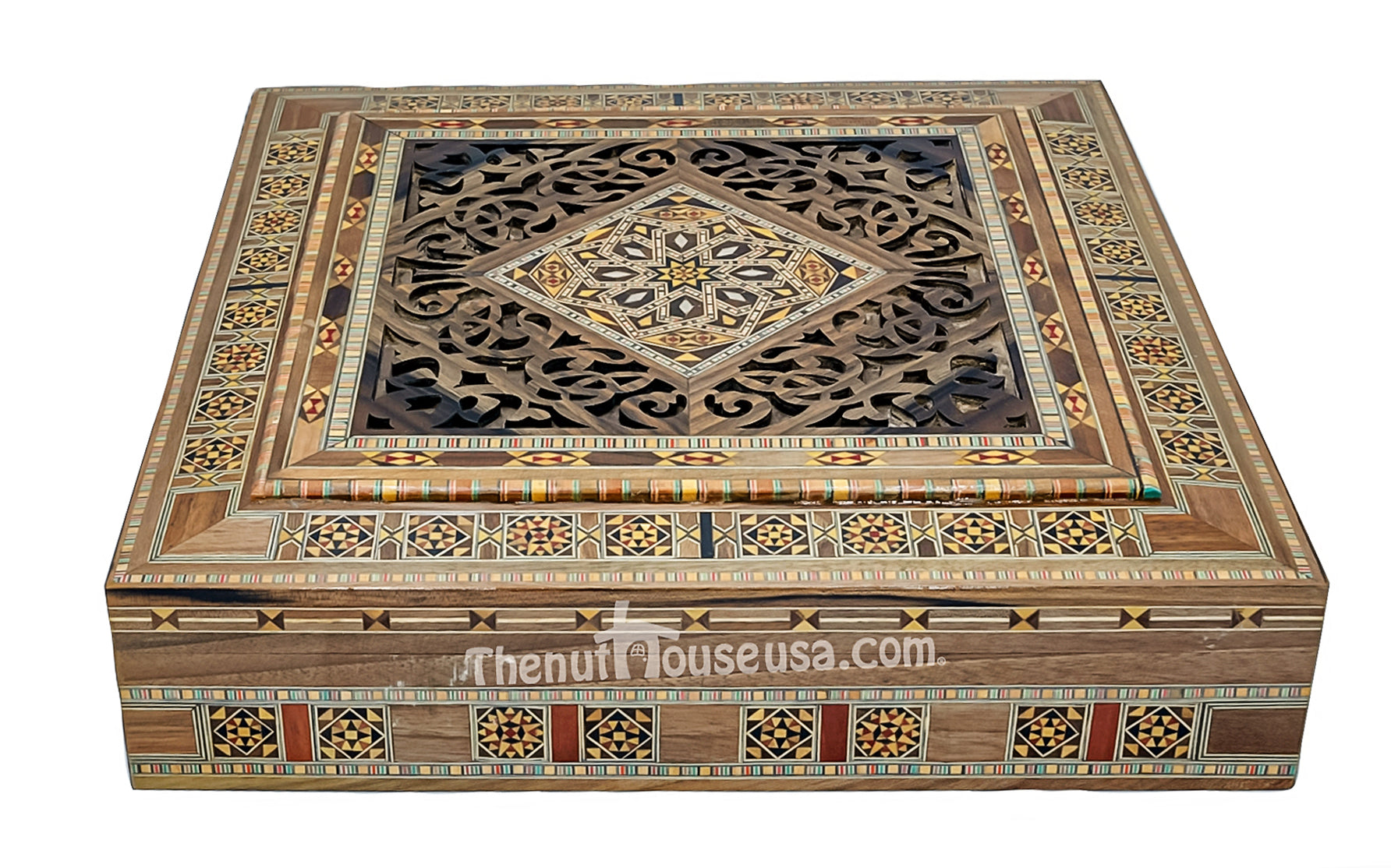 Syrian handmade wooden jewelry box 70010 - The Nut House