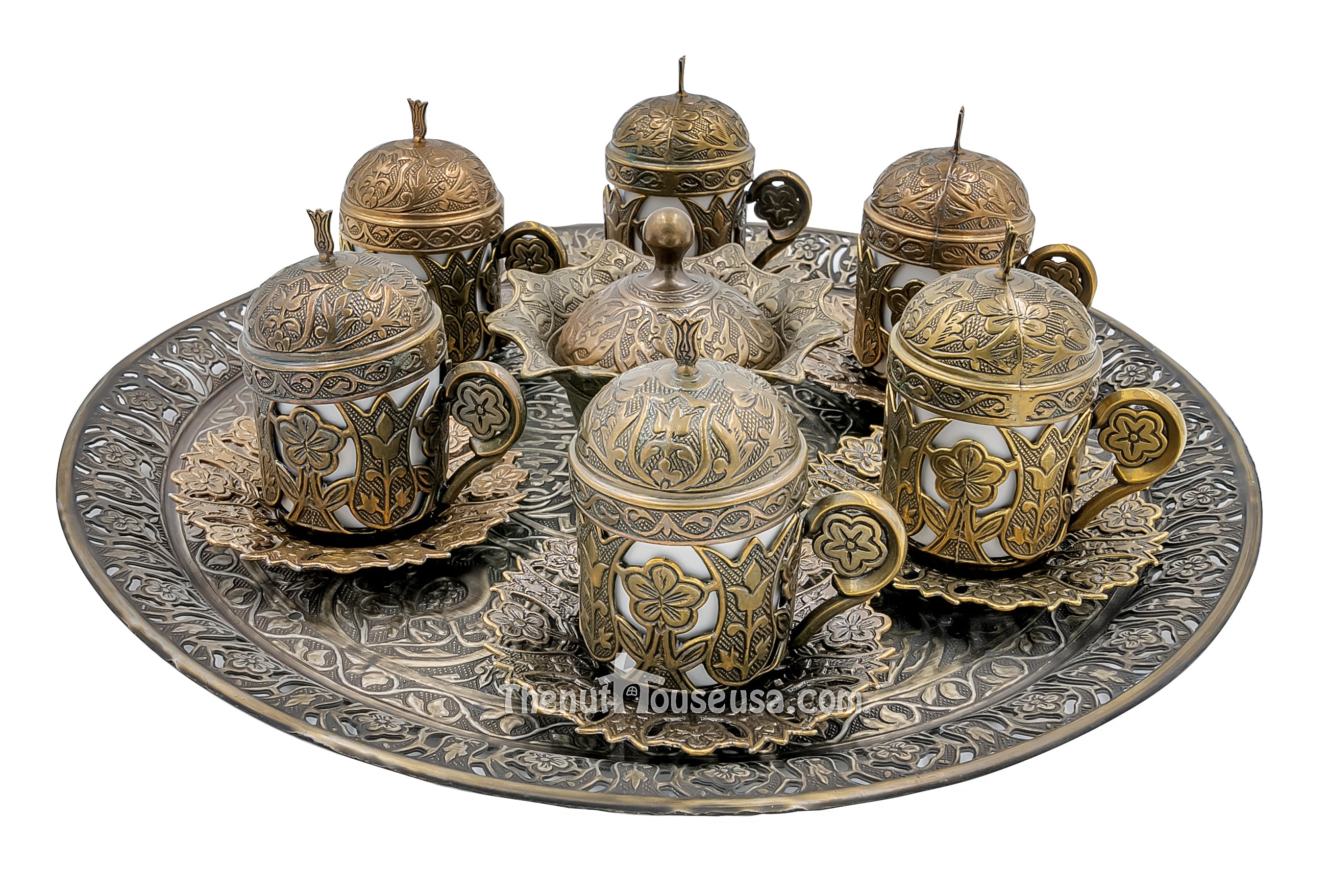 Antique Turkish Coffee set 24014 – The Nut House