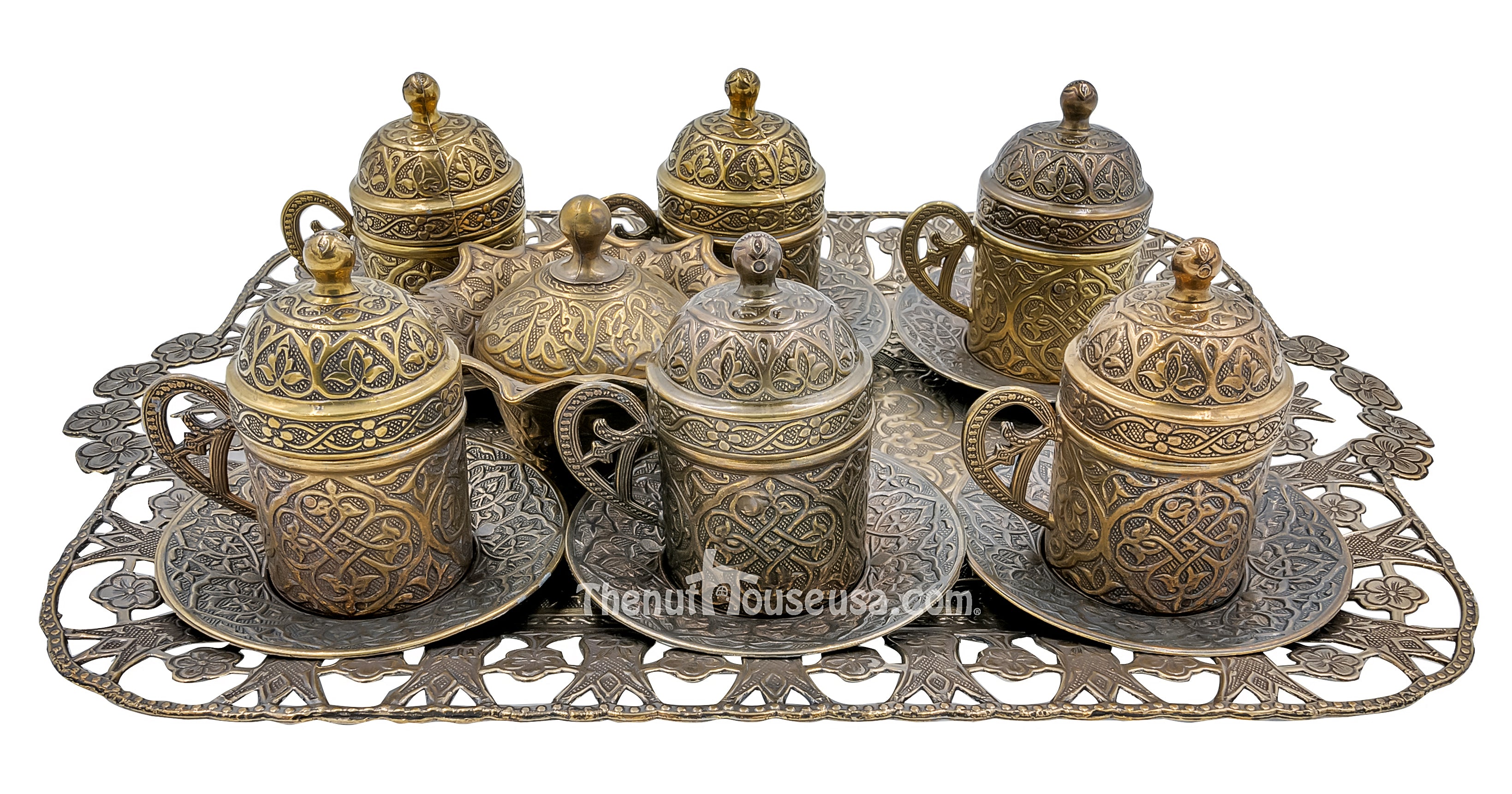 Antique Turkish Coffee set 24024 - The Nut House