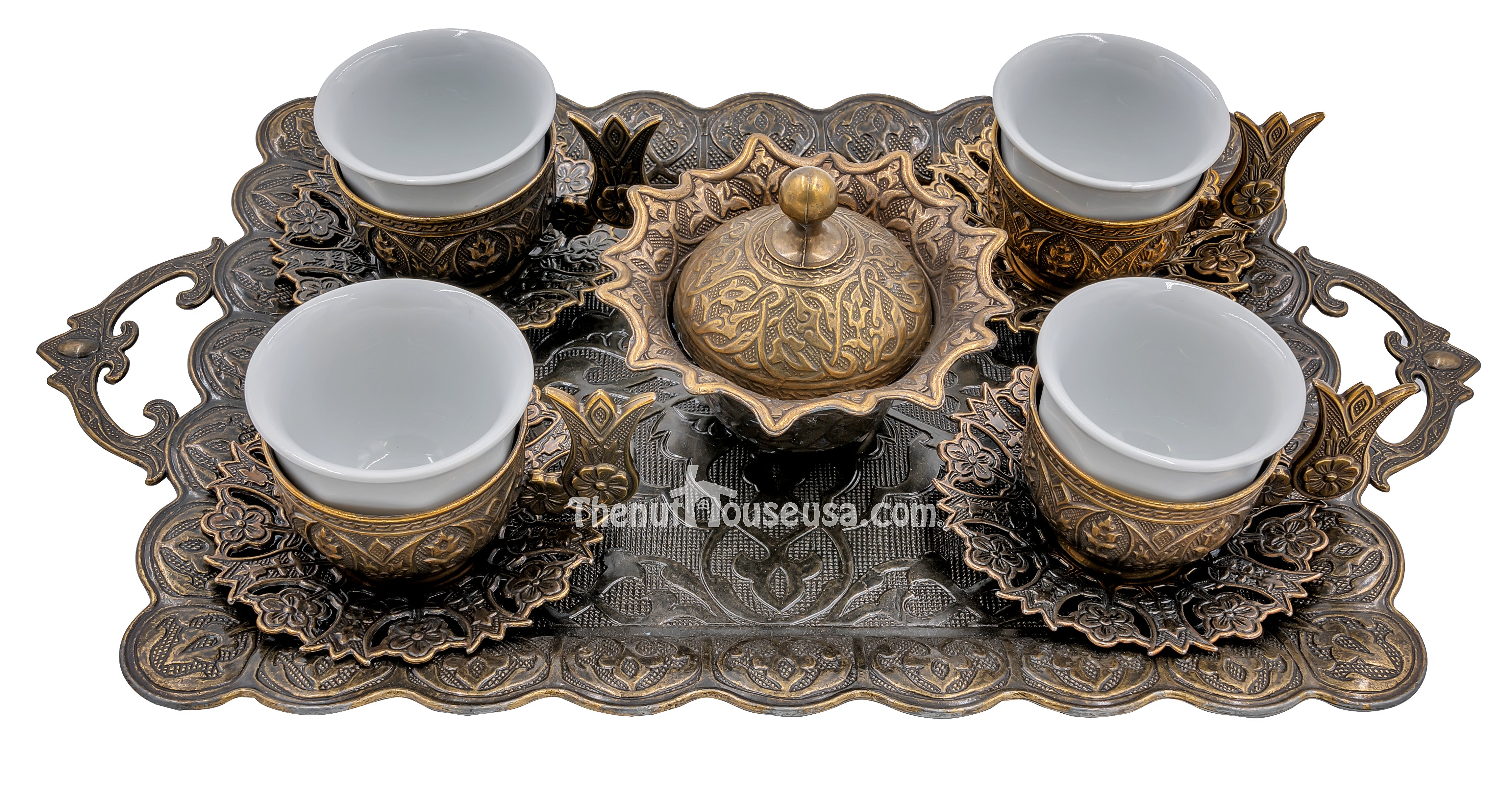 Antique Turkish Coffee Set 24038 – The Nut House