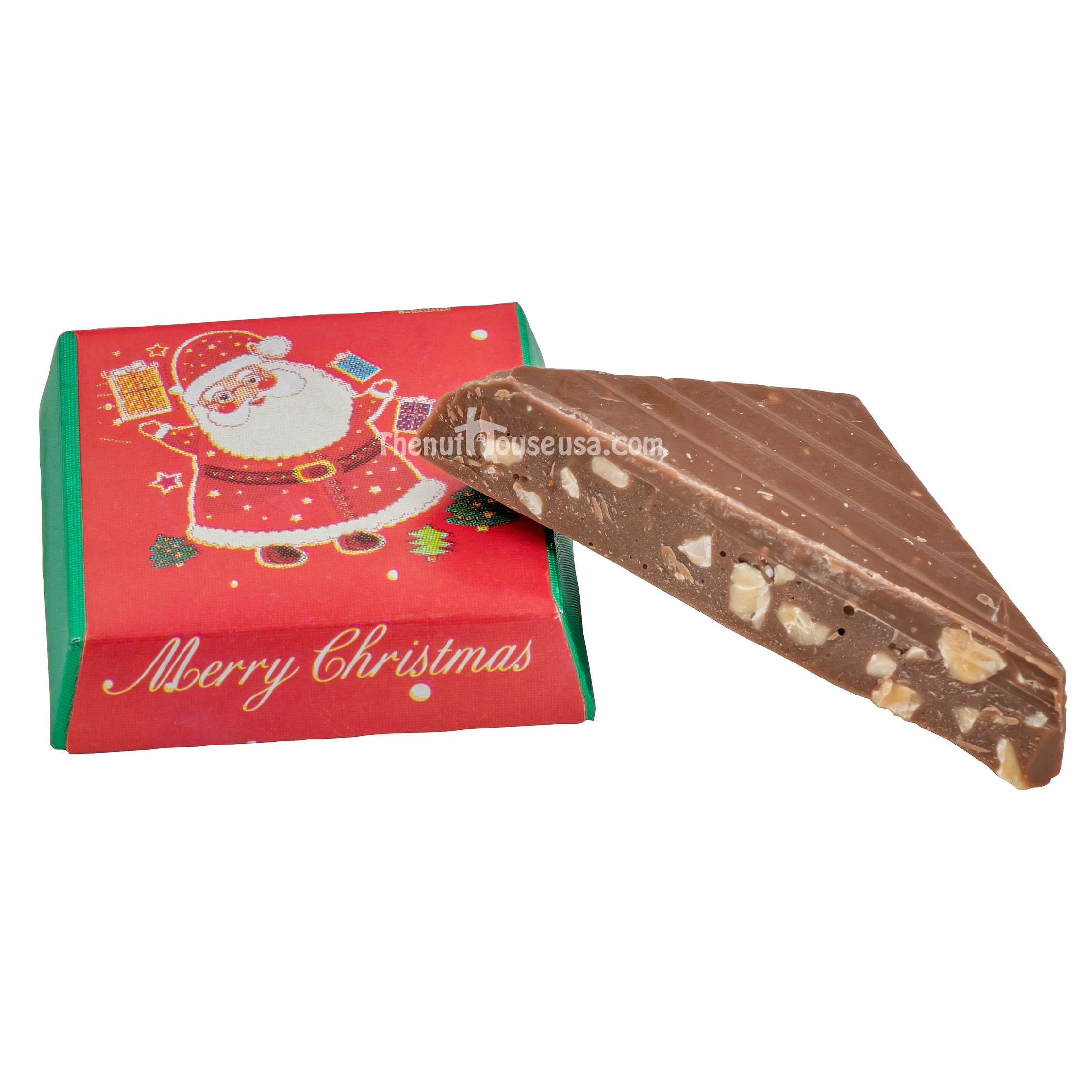 Christmas Santa Claus Chocolate Covered Crushed Nuts with Hazelnut Cre ...